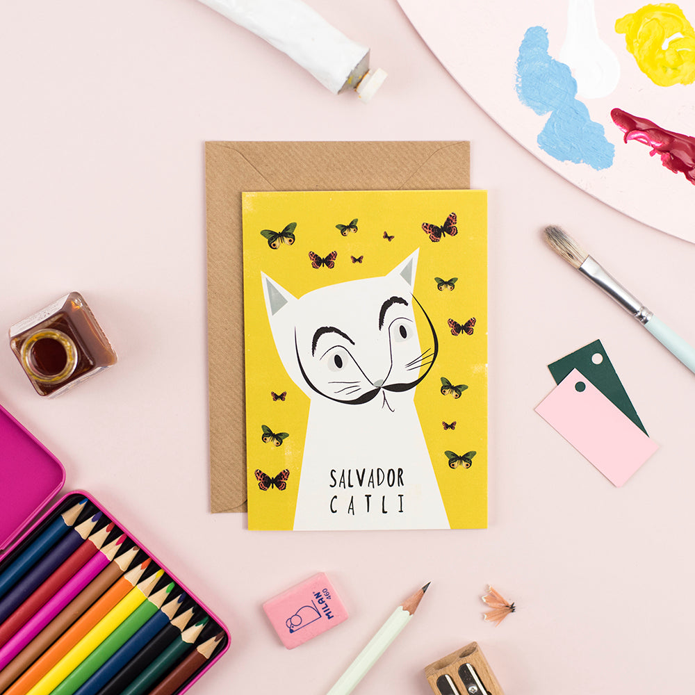 Salvador Catli Cat Artist Card – Niaski