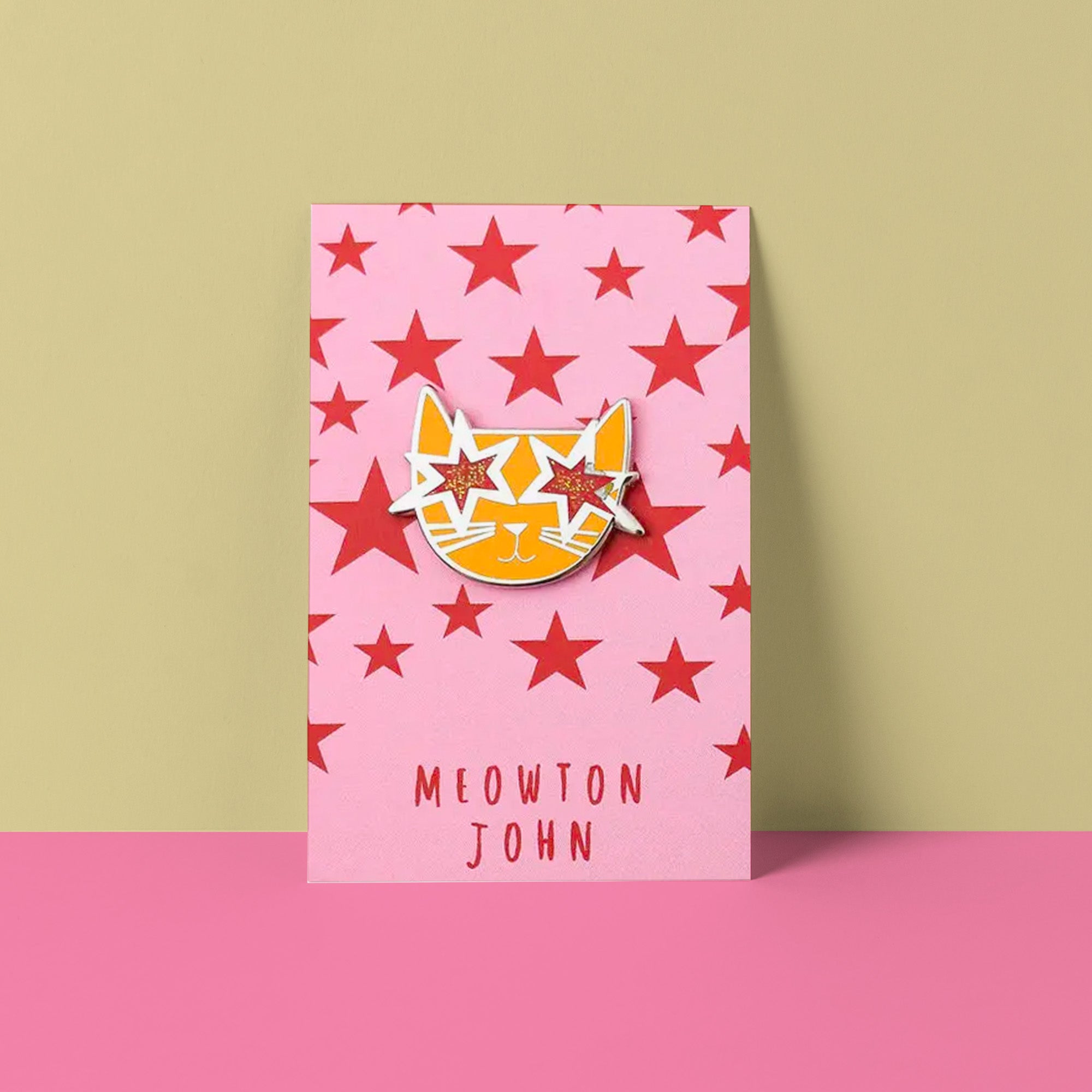 Meowton John Cat Musician Pin – Niaski