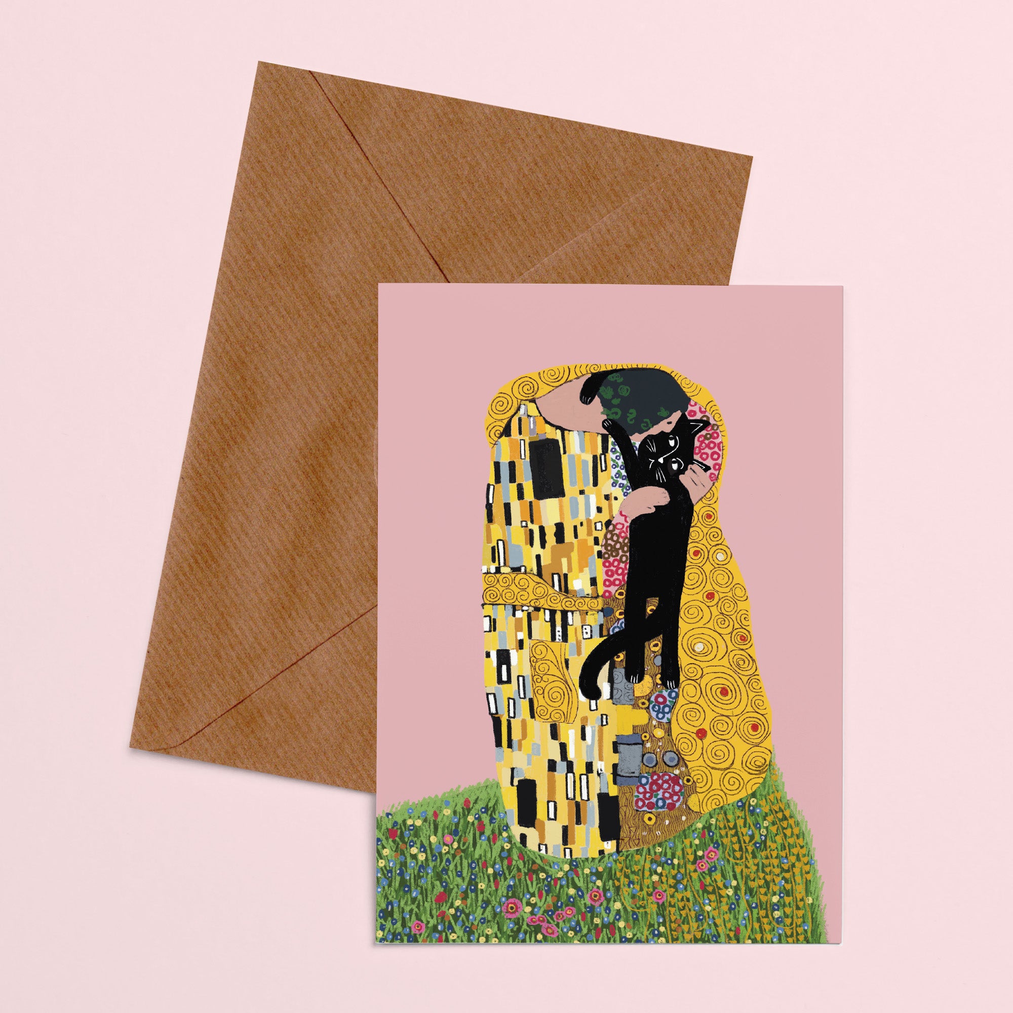 The Cat Kiss Art Card – Niaski